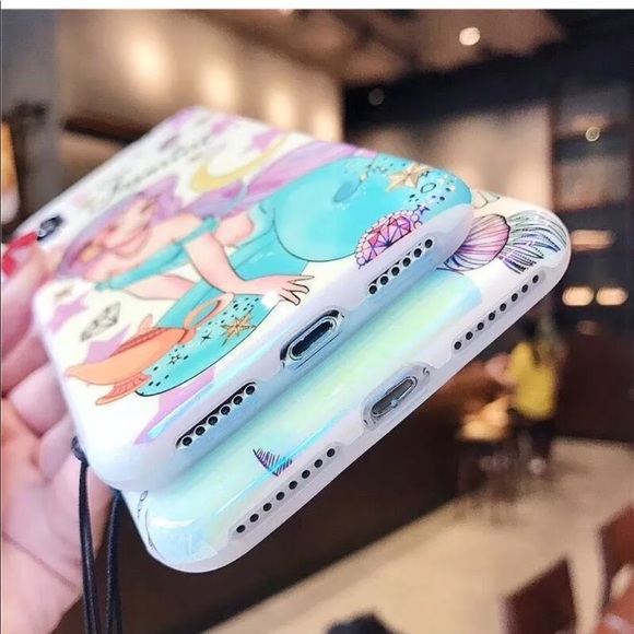 Accessories | Mermaid Ariel Iphone Case W Strap | Poshmark